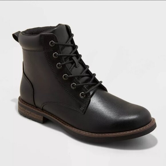 Goodfellow & Co | Shoes | Mens Jeffrey Combat Boots Goodfellow Co Black ...